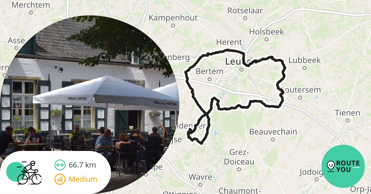 Huldenberg 66km - Racefietsroute | RouteYou
