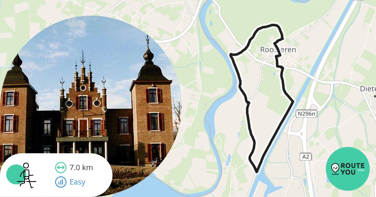 wandelroute de natuur rond Hotel Restaurant De Roosterhoeve ...