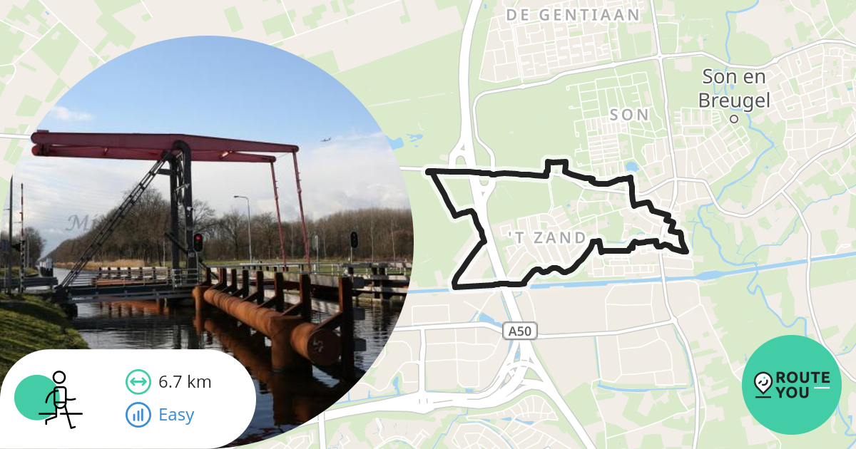 wandeltocht Son (ook voor de MTB want met onverhard) - Wandelroute ...