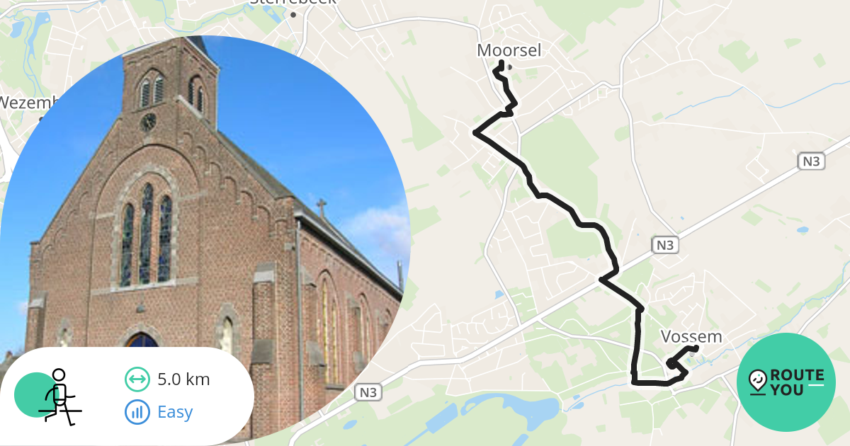 Voorjaarswandeling Moorsel 2020 Sectie Moorsel - Vossem 4,98 km ...