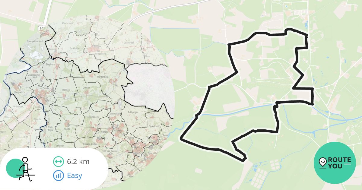 Rondje Haaksbergen, ook onverhard - Wandelroute | RouteYou