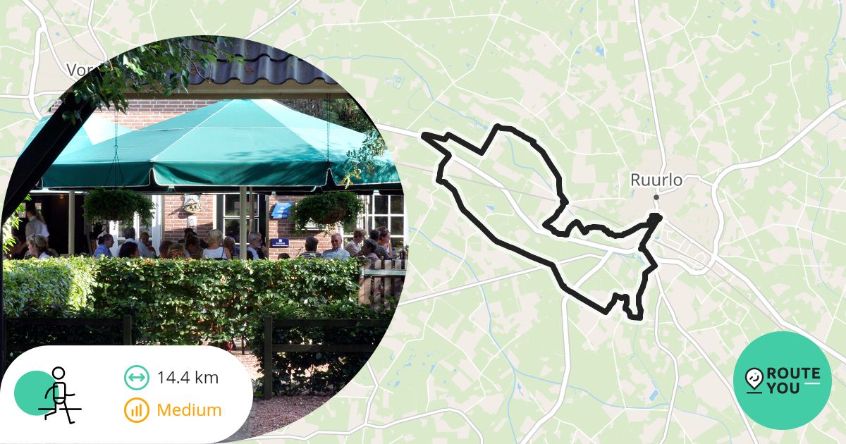 Ruurlo is al wandelend mooier - Wandelroute | RouteYou