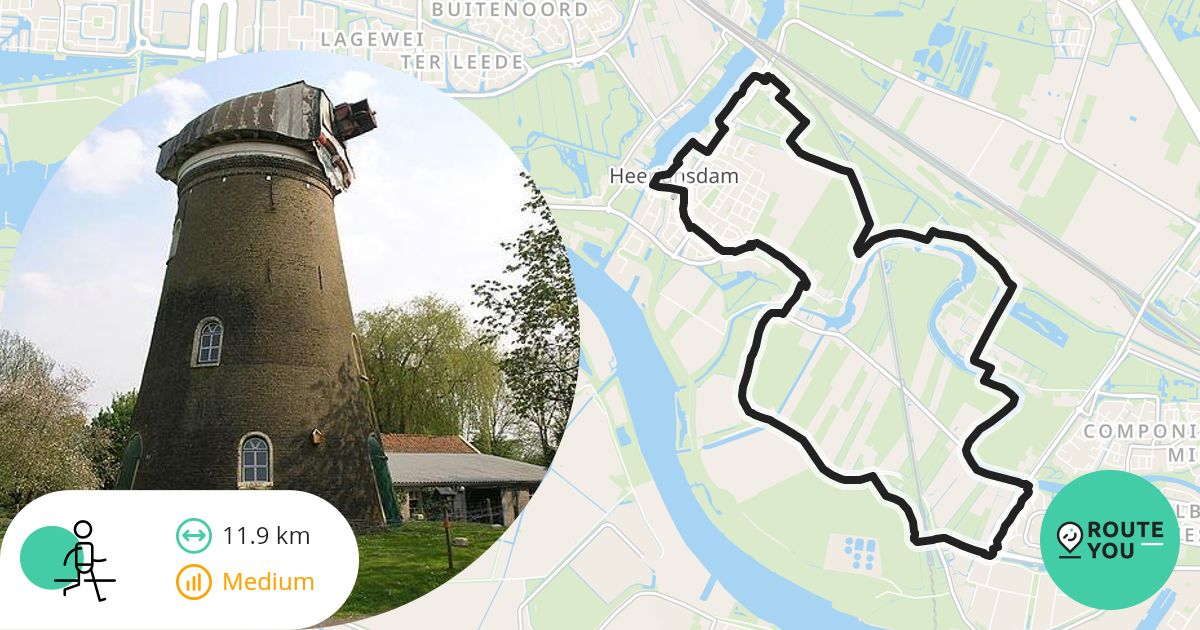 wandeltocht Heerjansdam (ook voor de MTB want met onverhard ...