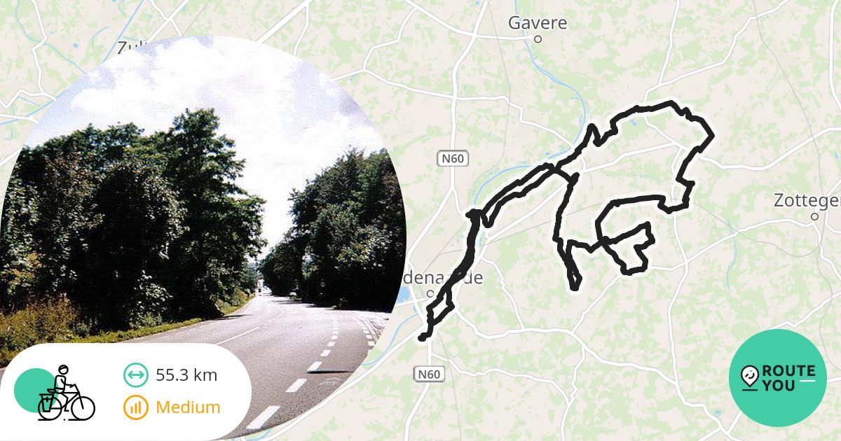 oudenaarde en de zwalmstreek - Recreatieve fietsroute | RouteYou
