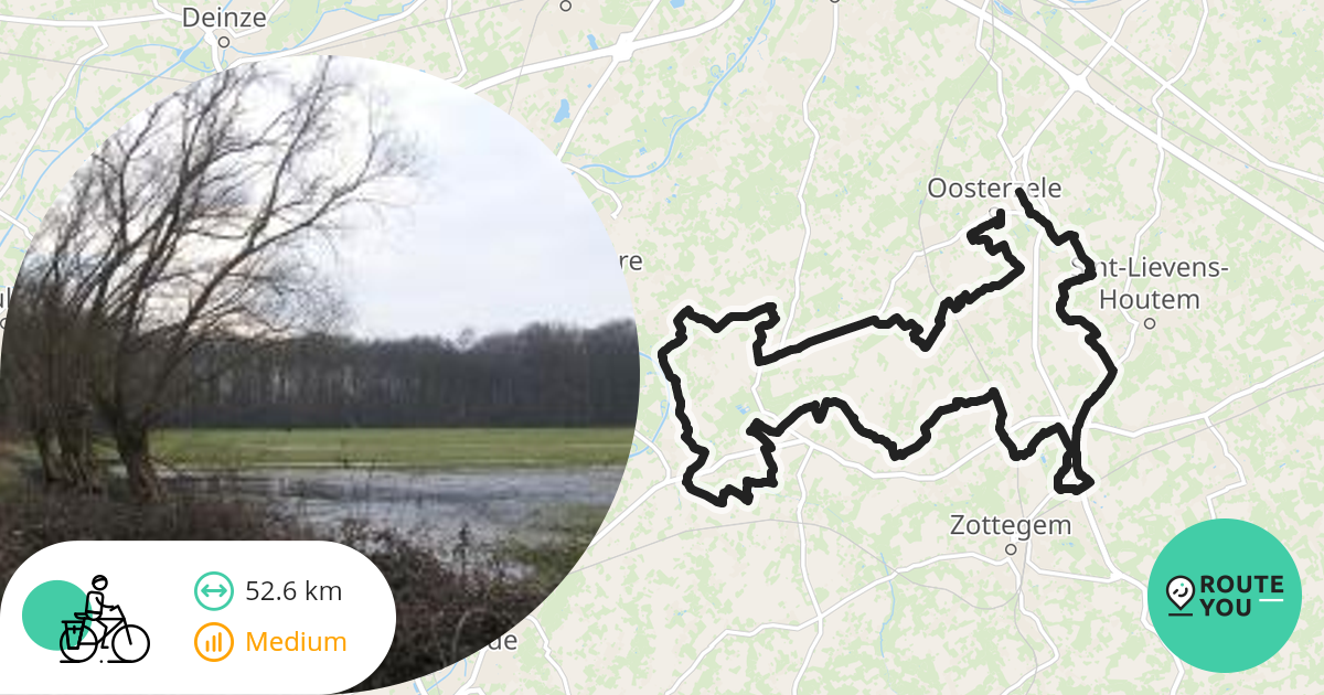 Zwalmstreek via knooppunten - Recreatieve fietsroute | RouteYou