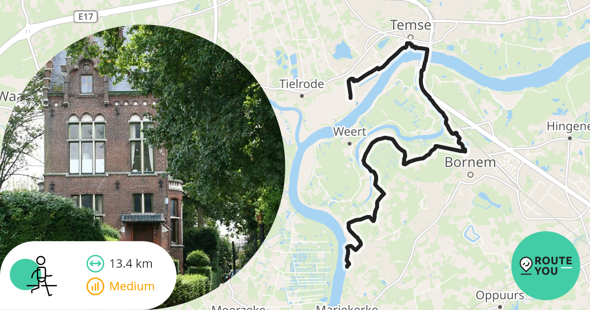Temse - Bornem - test - Wandelroute | RouteYou