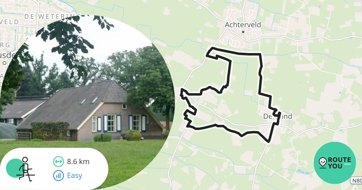 Rondje wandelen in Leusden - Wandelroute | RouteYou