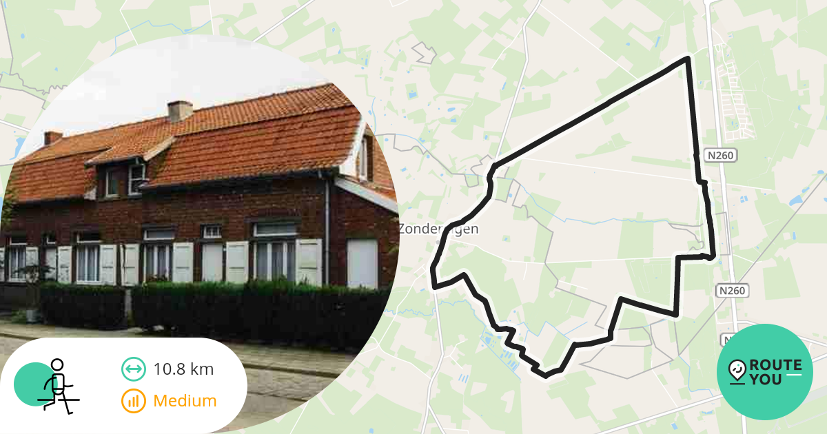 Wandelen langs verharde wegen - Wandelroute | RouteYou