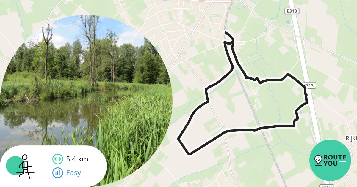 Zich op de hoogte stellen langs onbekende wegen - Wandelroute | RouteYou