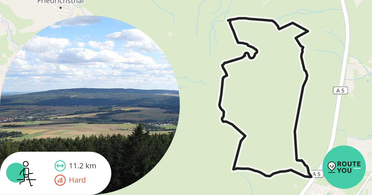 wandern entlang Winterstein-Taunuskamm - Wanderweg | RouteYou
