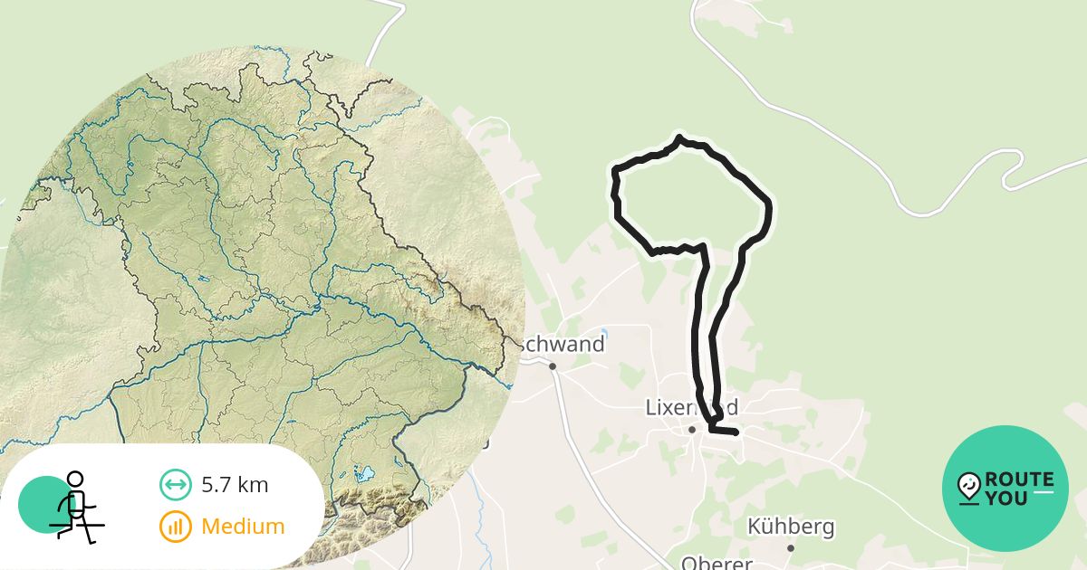 Autofreie Wanderroute in Bayerischer Wald - Wanderweg | RouteYou