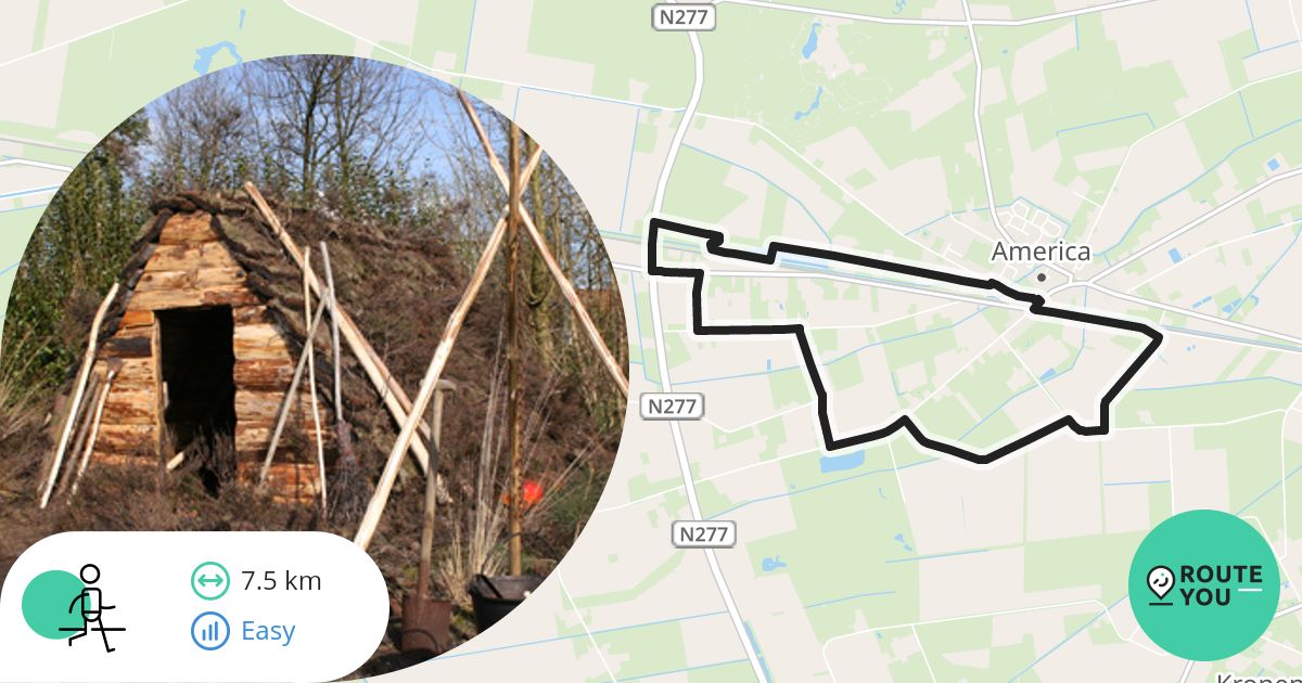 Verkenningstocht America (met onverhard) - Wandelroute | RouteYou