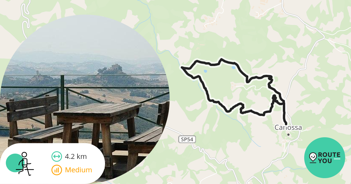 Un percorso escursionistico da percorrere a Canossa - Itinerario per ...