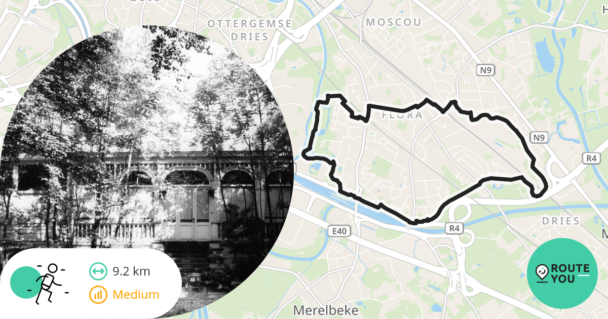 Melle Vogelhoek - Merelbeke Flora - Looproute | RouteYou