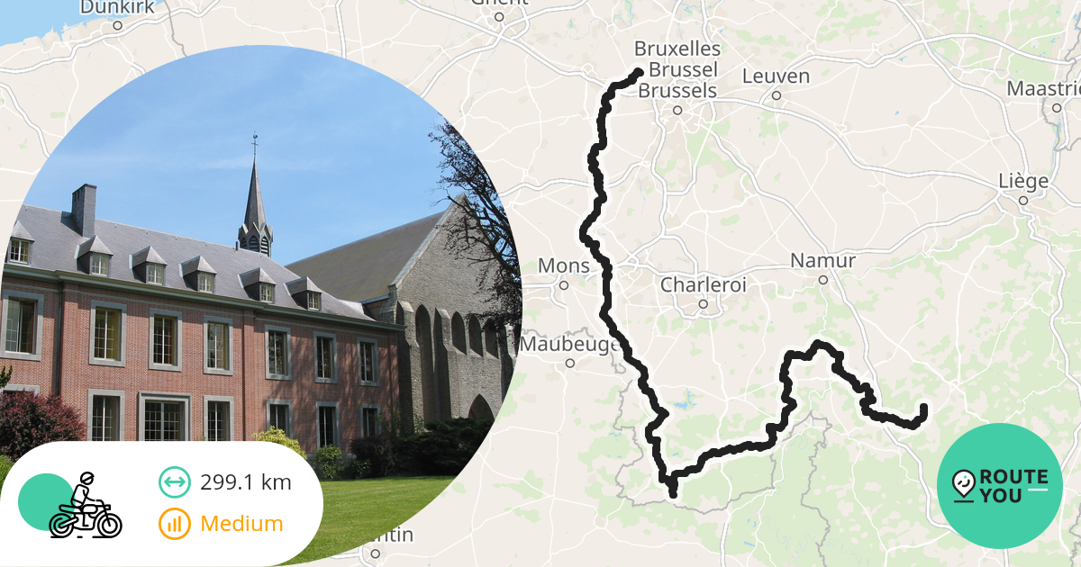 Asse - Rochefort (trappist route dag 1) - Motorroute | RouteYou