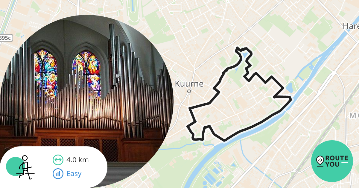 Wandeling Kuurne 1 - Vlaspark-Leie-Groene Long - Wandelroute | RouteYou
