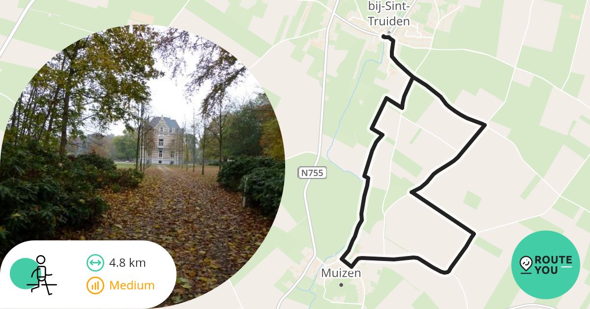 Wandeling Kerkom en Muizen - 5 km - Wandelroute | RouteYou