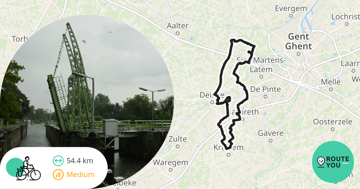 Gele pijl 55 (60 ) km - Recreatieve fietsroute | RouteYou