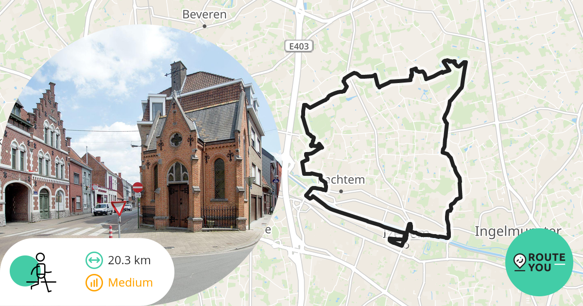 Izegem - emelgem - kachtem - izegem - Wandelroute | RouteYou