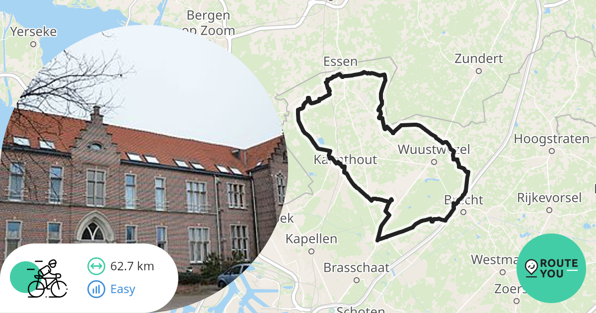 Wuustwezel/Brecht/Nieuwmoer/kalmthout/Wuustwezel - Racefietsroute ...