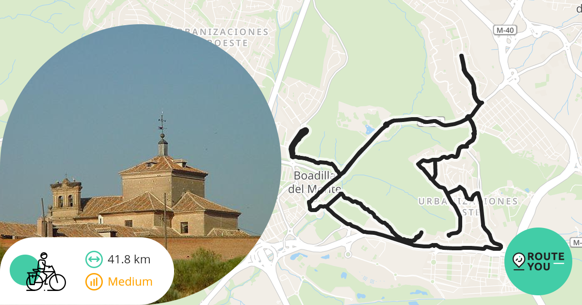 Senderos de gran recorrido: Boadilla del Monte - Ruta ciclista recreativa | RouteYou