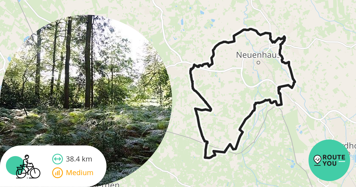 Die schönsten Radwege und -Pfade in Uelsen - Freizeit Fahrradroute ...