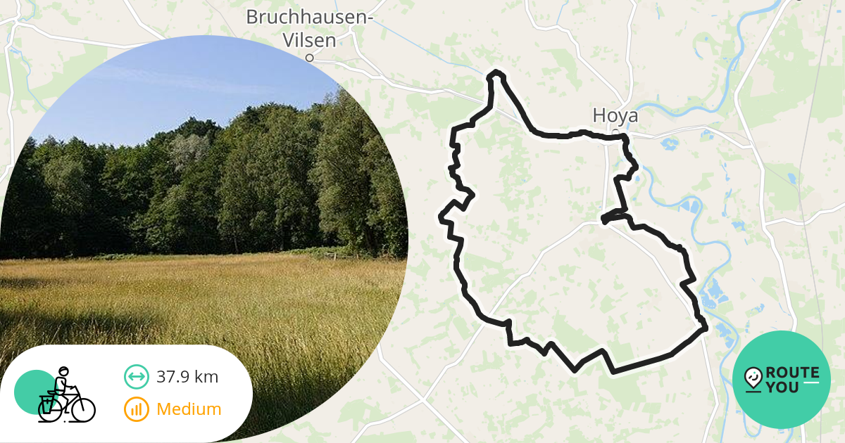 Die schönsten Radwege und -Pfade in Warpe - Freizeit Fahrradroute ...