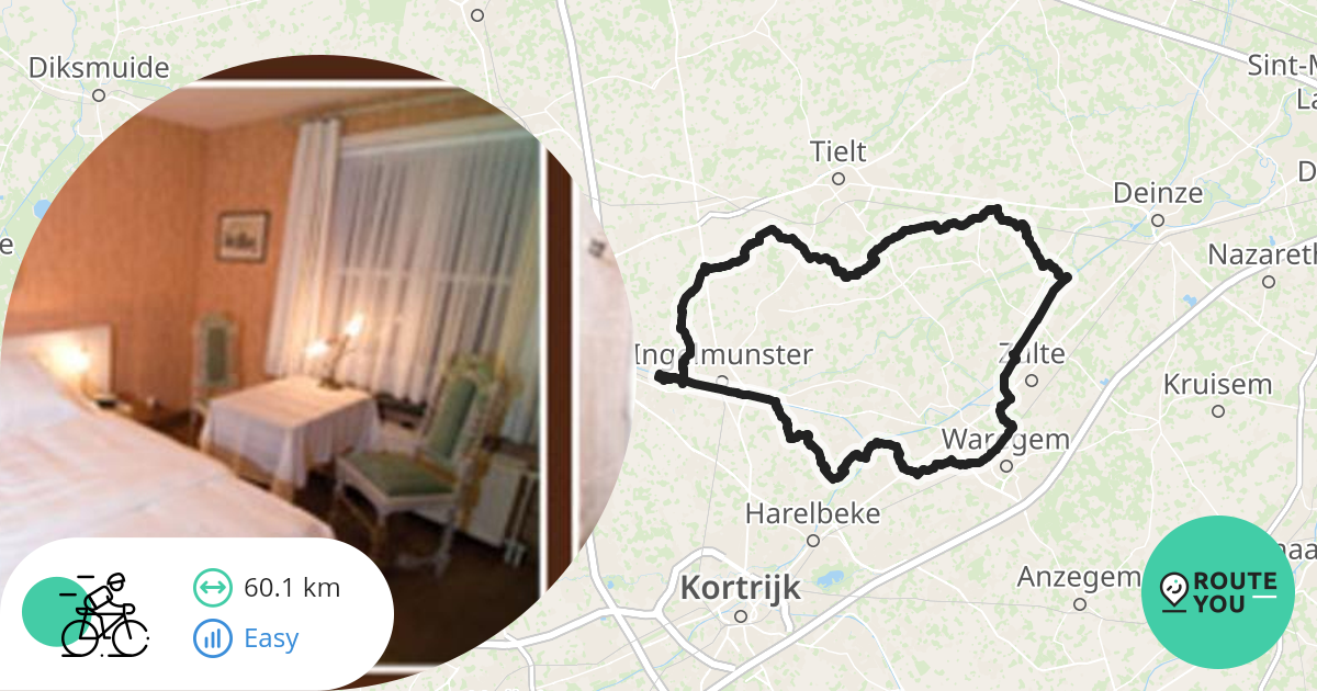 La gare Gare de Waregem à vélo - Parcours de vélo de route | RouteYou