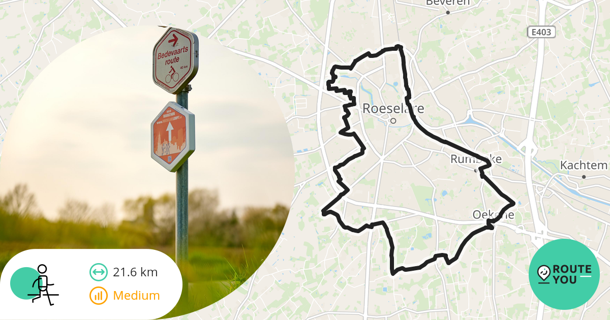 Permanente loop- en wandelroute #VANRSL - Roeselare - Halve marathon ...