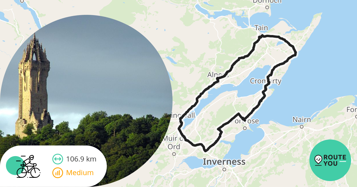 The nicest cycling paths and tracks in Dingwall - Road bike route ...