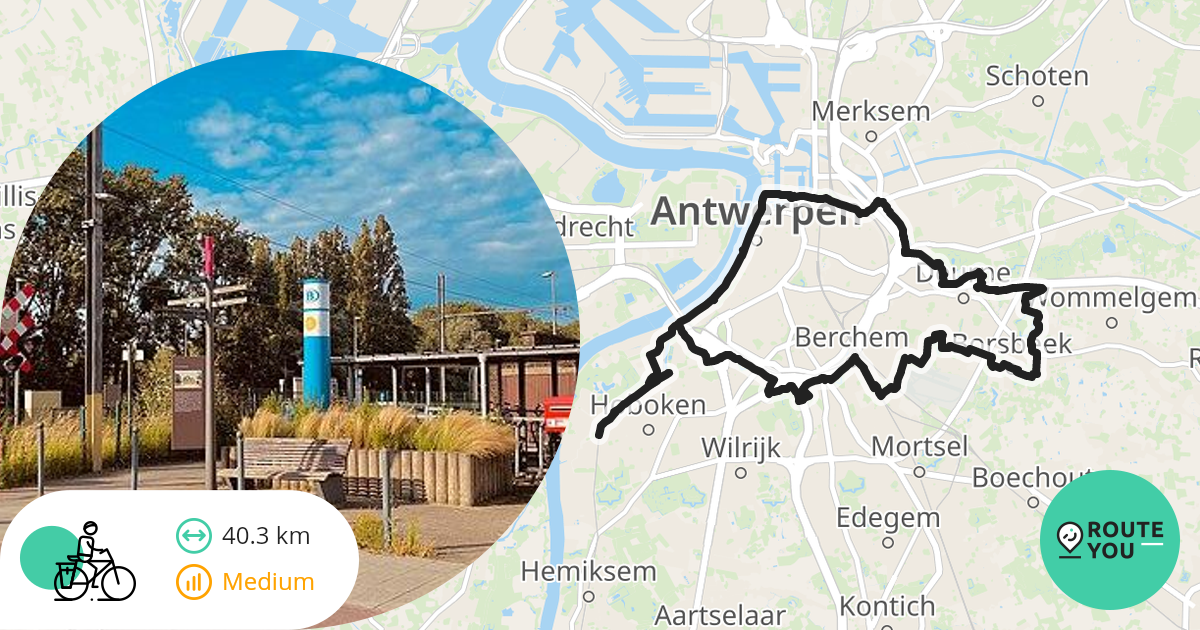 Antwerpen - Borsbeek - Recreatieve fietsroute | RouteYou