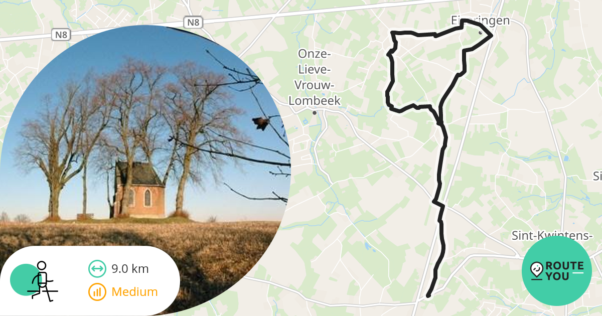 Wandelen langs drie toppers uit het Pajottenland - Wandelroute | RouteYou