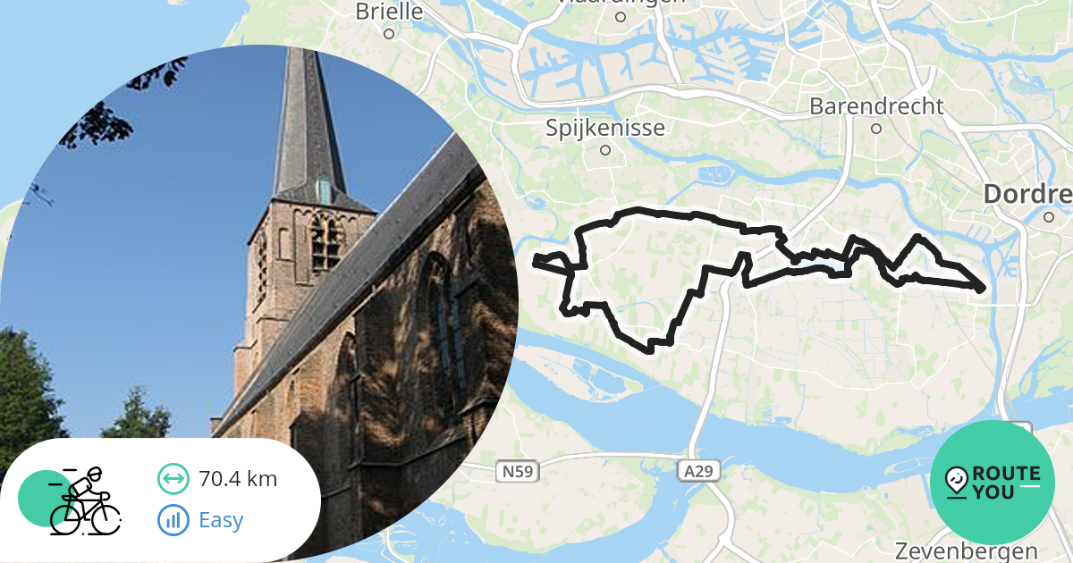 DHR 2022. Clubrit Hoekse Waardse Molentocht - Racefietsroute | RouteYou