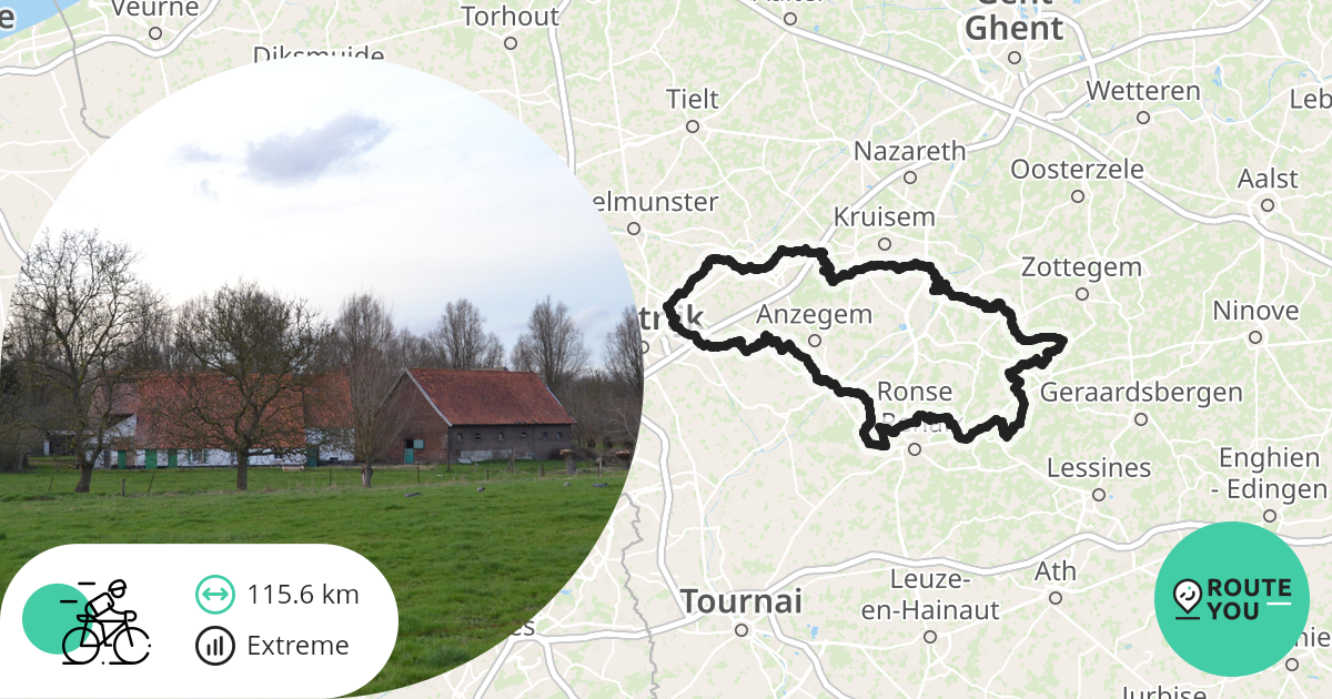 Stijn Devolder route - Racefietsroute | RouteYou