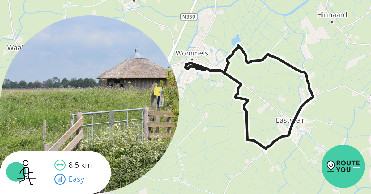 Wandeling Wommels-Skrok-Easterein - Wandelroute | RouteYou