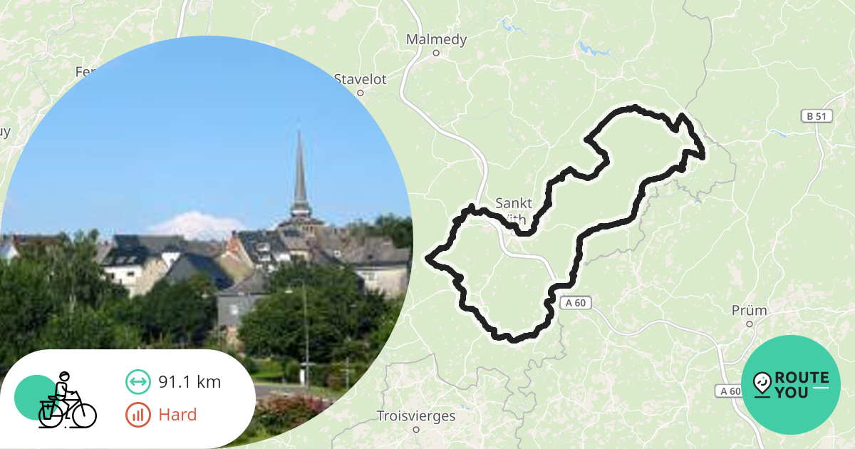 Op fietstocht in het Oosten van België via knooppunten - Fietsroute ...