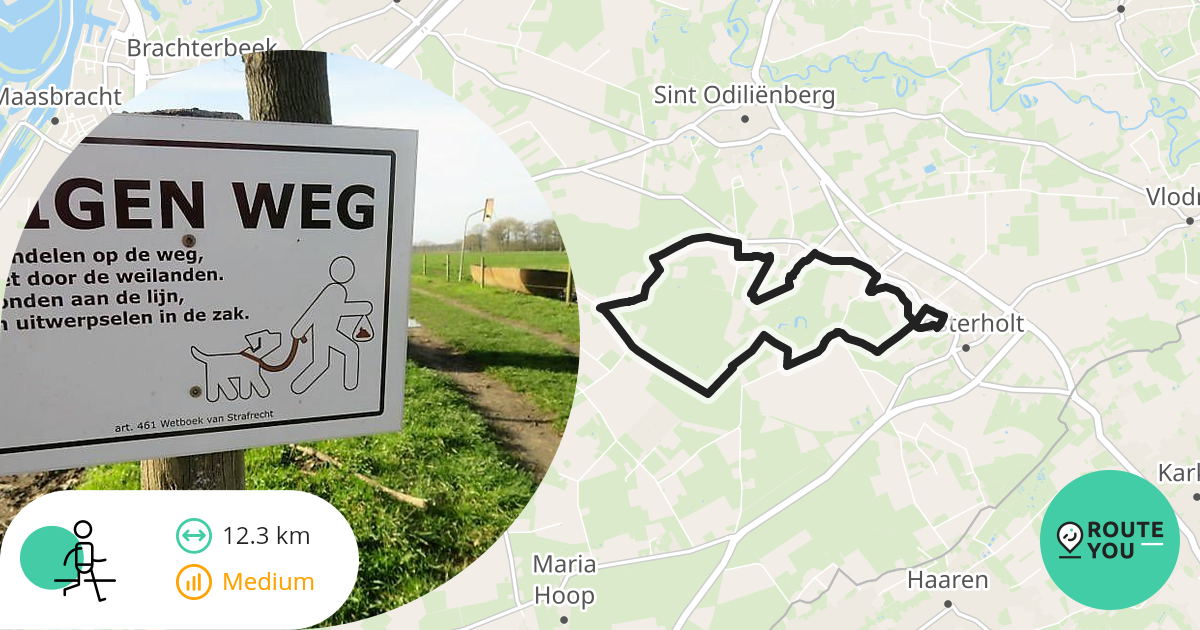 3912. MOOISTE WANDELKNOOPPUNTROUTE © POSTERHOLT startplaats Posterholt ...