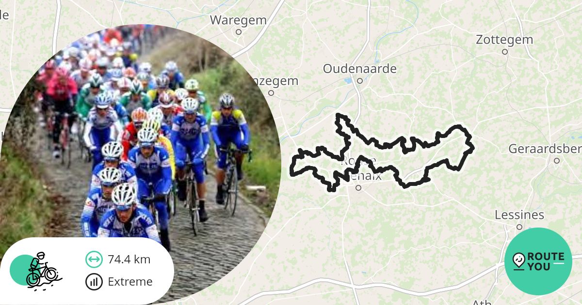 75km mtb vlaamse ardennen - Mountainbikeroute | RouteYou