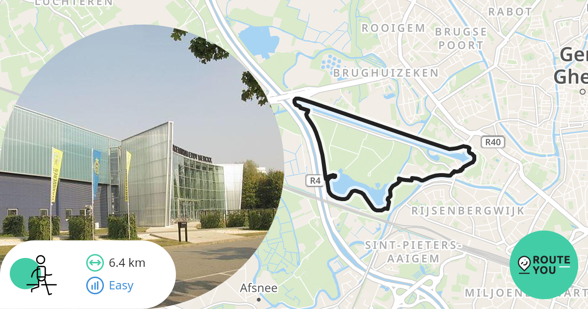 Gent Blaarmeersen Watersportbaan - Wandelroute | RouteYou