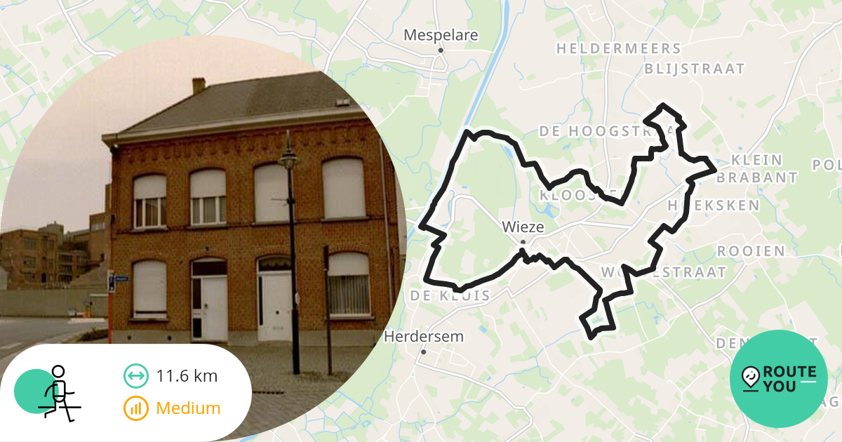 2de coronawandeling 12 km Wieze - Wandelroute | RouteYou