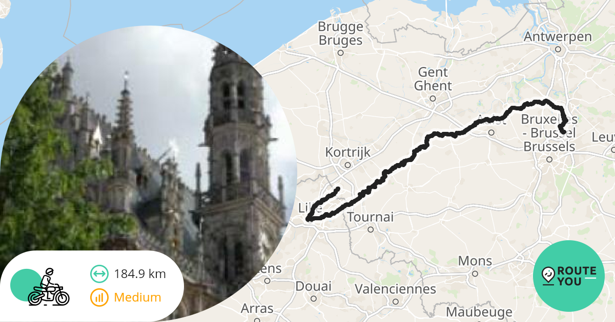 Moeskroen - Lille - Vilvoorde - Motorroute | RouteYou