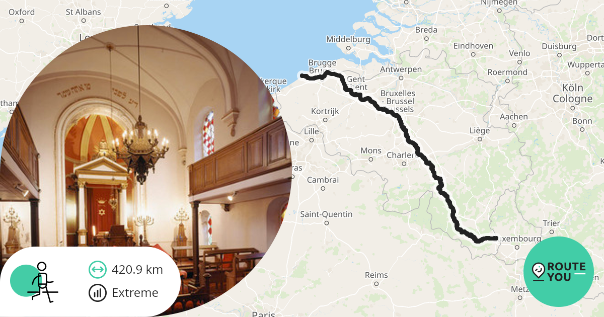 Aarlen - Oostende - Wandelroute | RouteYou