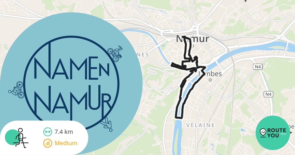 Namen - Stadswandeling - Wandelroute | RouteYou