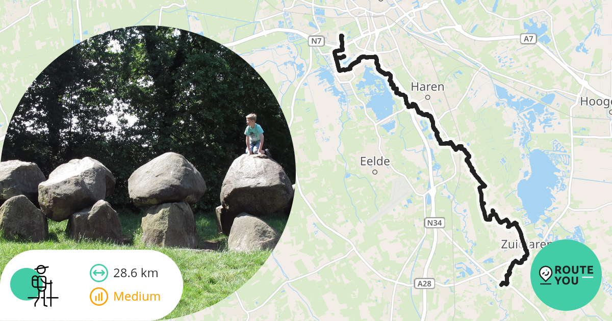 Etappe Pieterpad Groningen - Schipborg - Hikingroute | RouteYou
