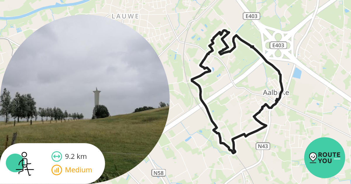 Aalbeke - Wandelroute | RouteYou