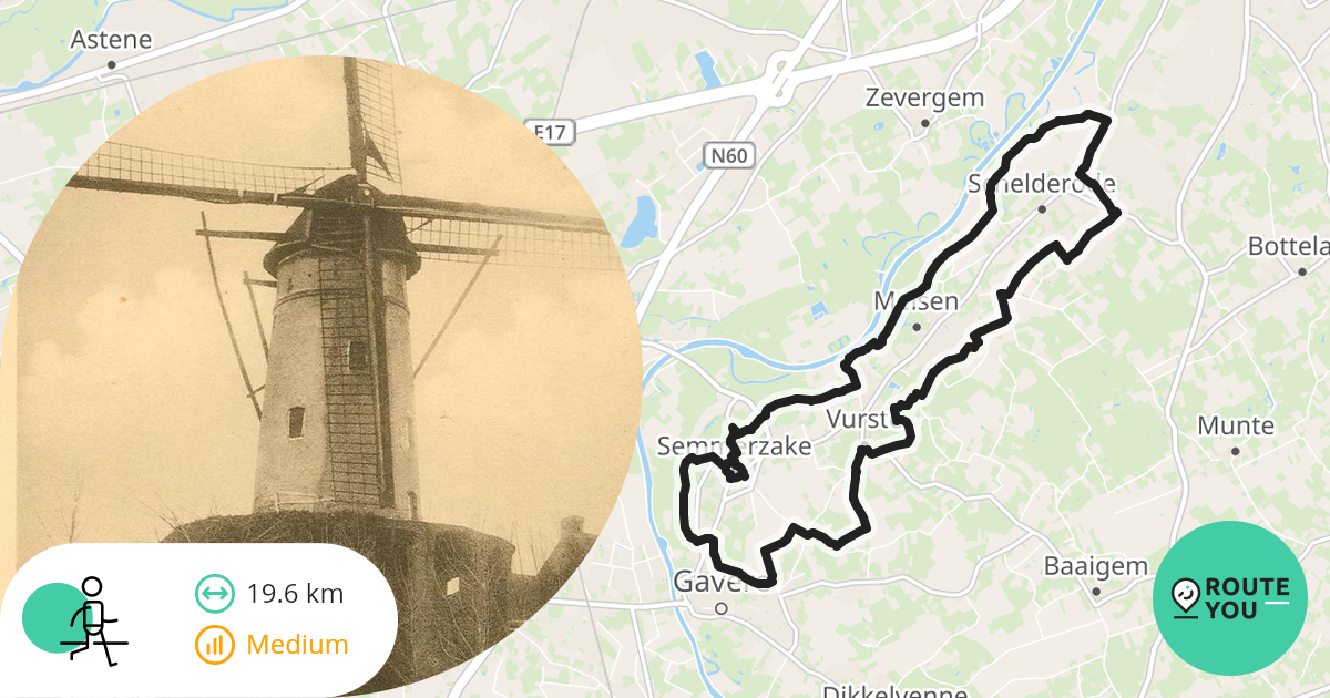 Semmerzake - Wandelroute | RouteYou