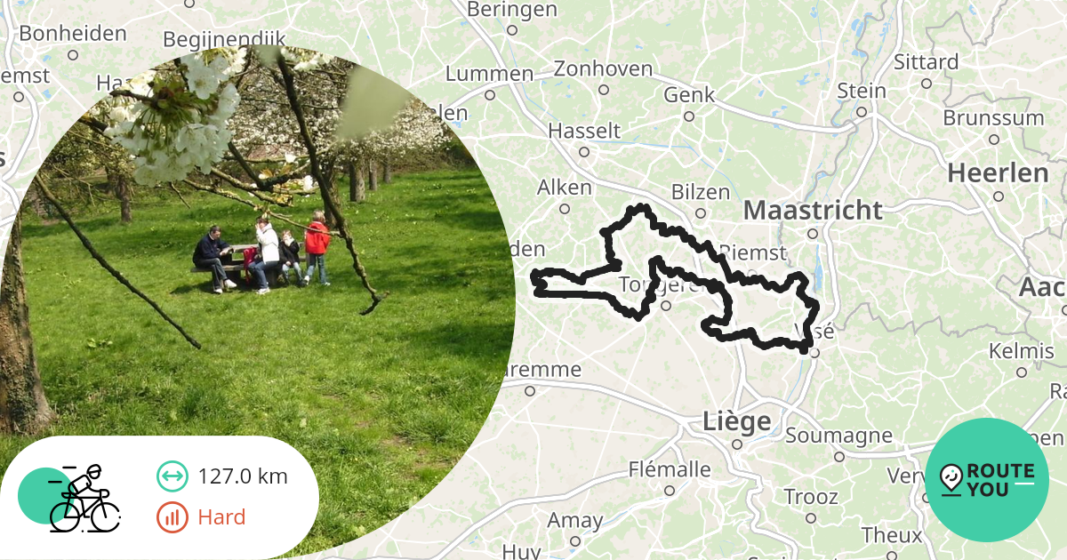 1000m klimmen in Zuid-Limburg - Racefietsroute | RouteYou