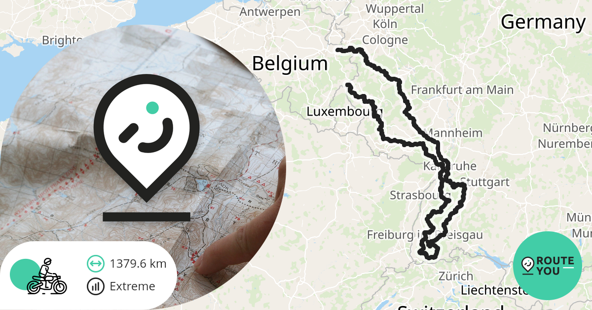 MOTORTOUR ZWARTEWOUD EIFEL - Motorroute | RouteYou