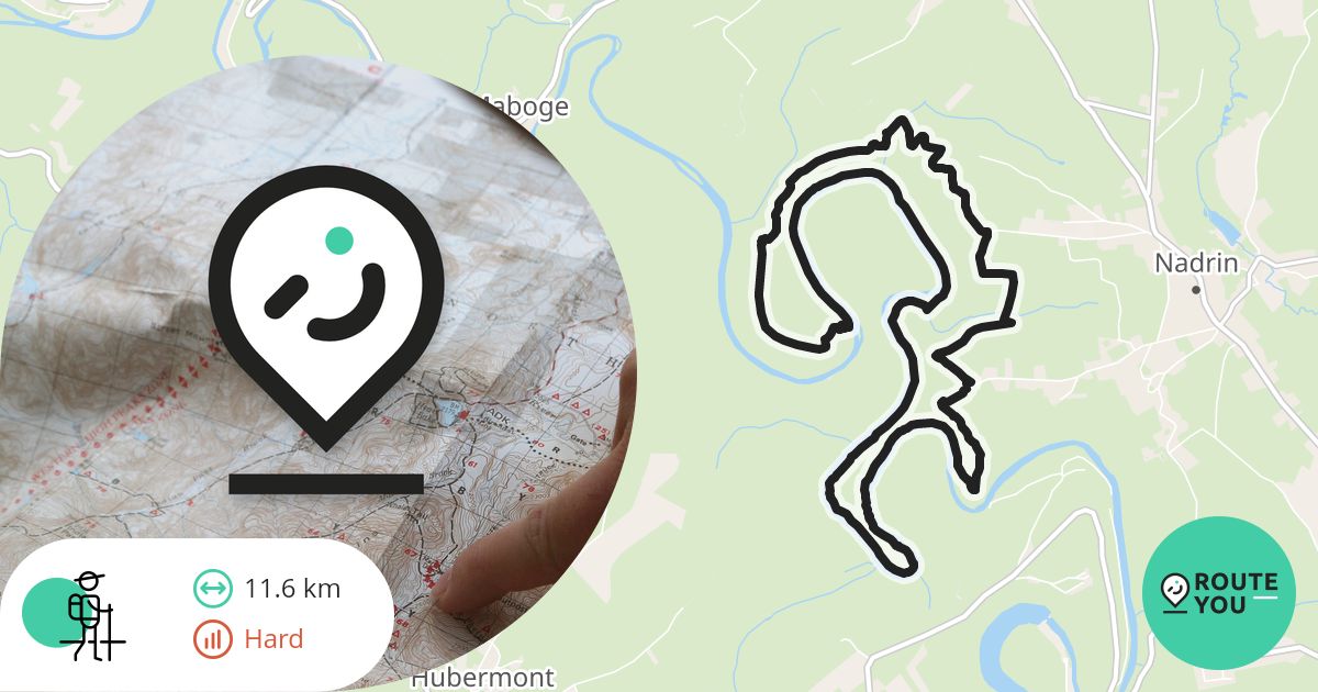 Adventurous hike through the Ourthe valley through the Herou rocks ...