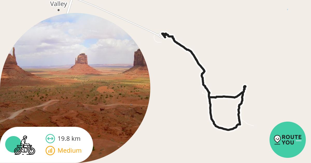 Indian Route 42 & 17 mile way in Monument Valley Navajo Tribal Park ...